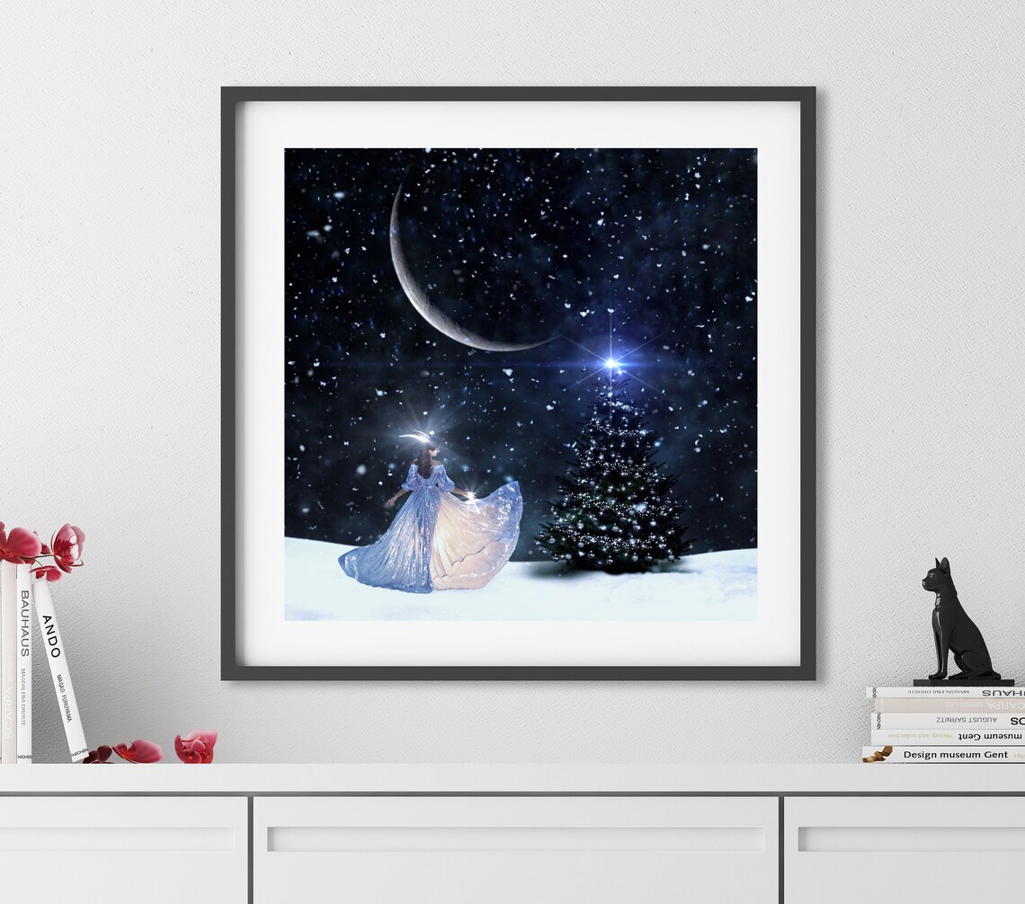 Winter Solstice Magic PRINT - Capricorn New Moon Photo Christmas Tree ...