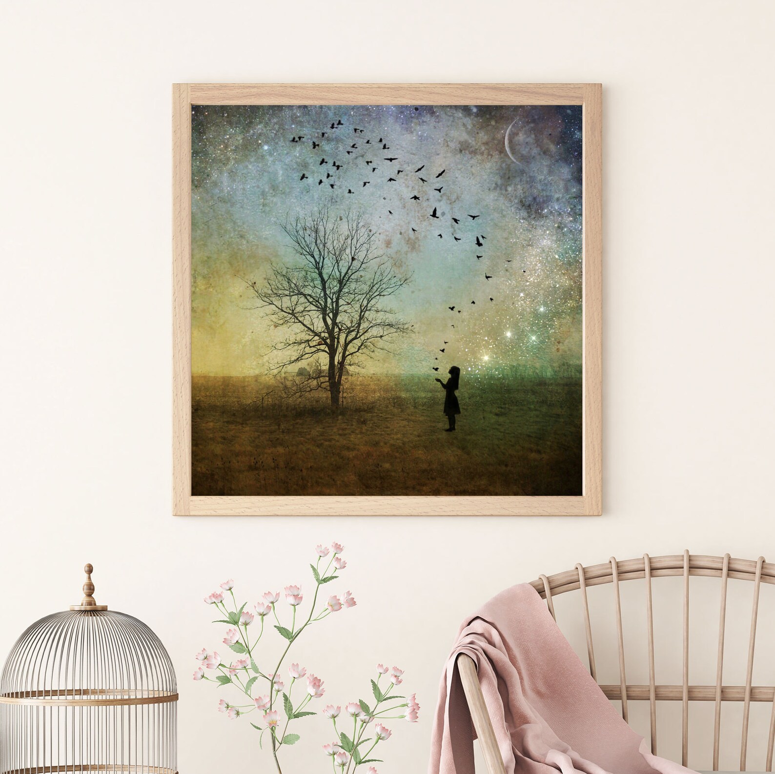 We Are the Magic PRINT - Astrology Star Photo, New Moon Child Girl ...