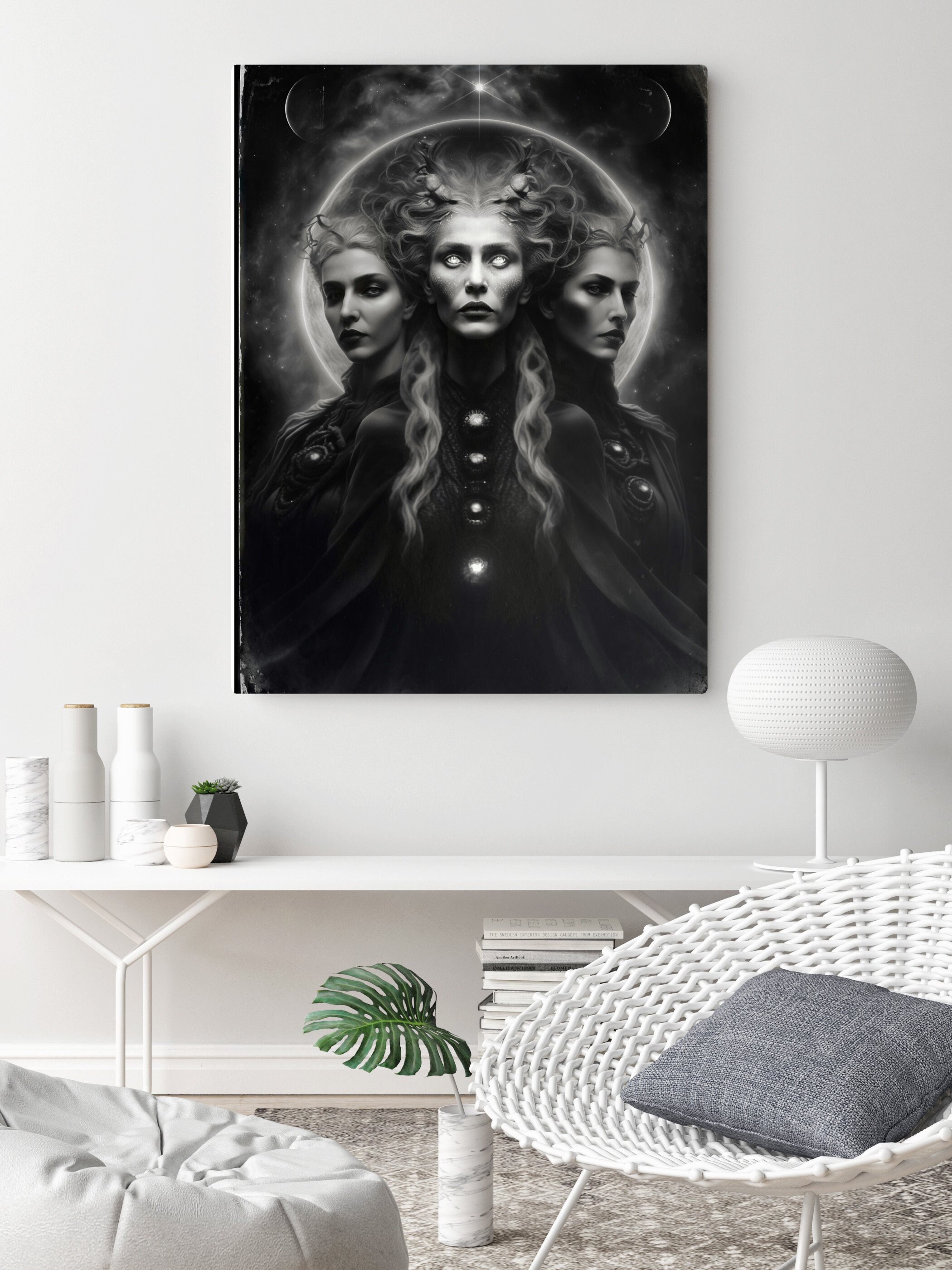 Dark Mother PRINT Full Moon Triple Goddess Photo Surreal - Etsy Canada
