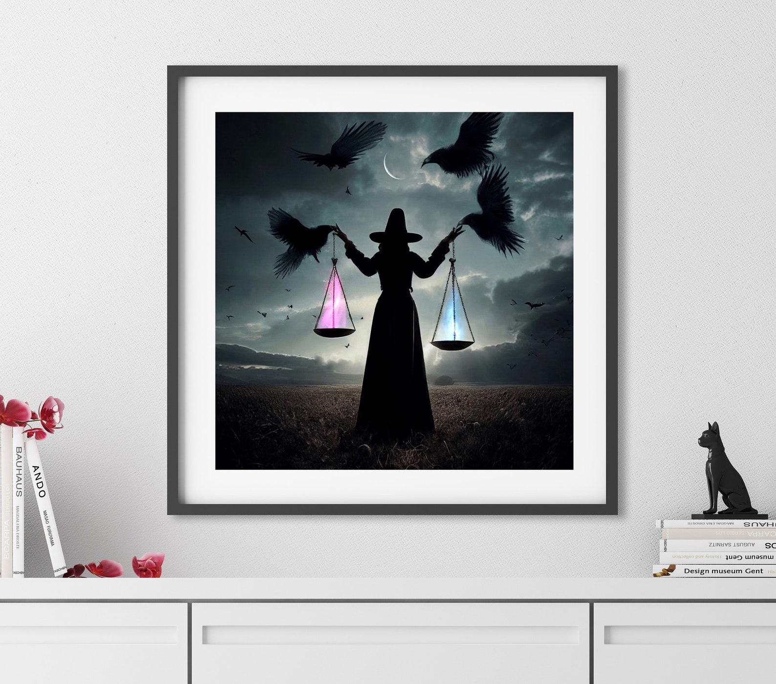 The Incantation PRINT - Libra Witch Ravens Goddess New Moon Autumn ...