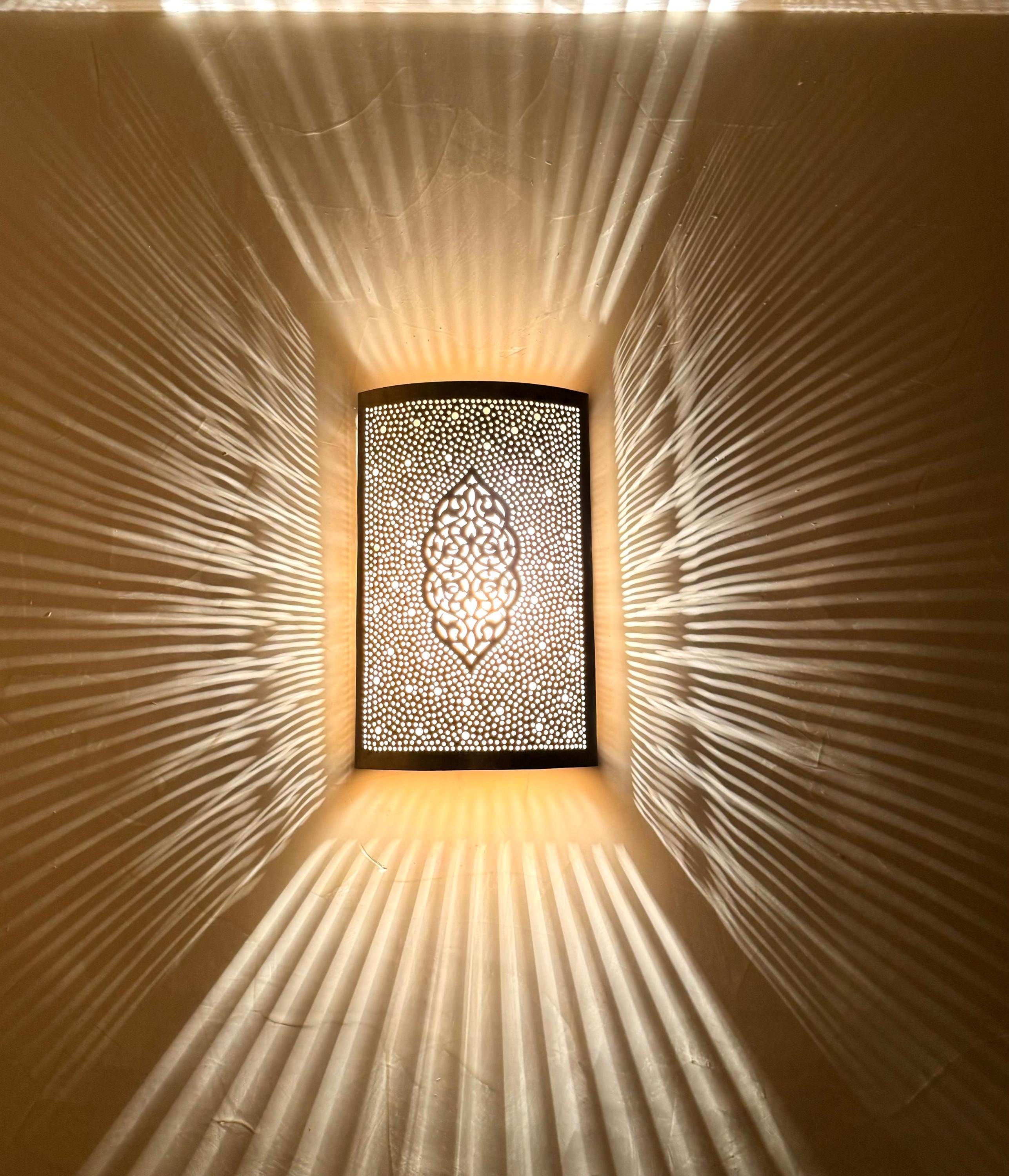 Moroccan Wall Light Brass, Wall Lights, Wall Sconces, Traditional ...