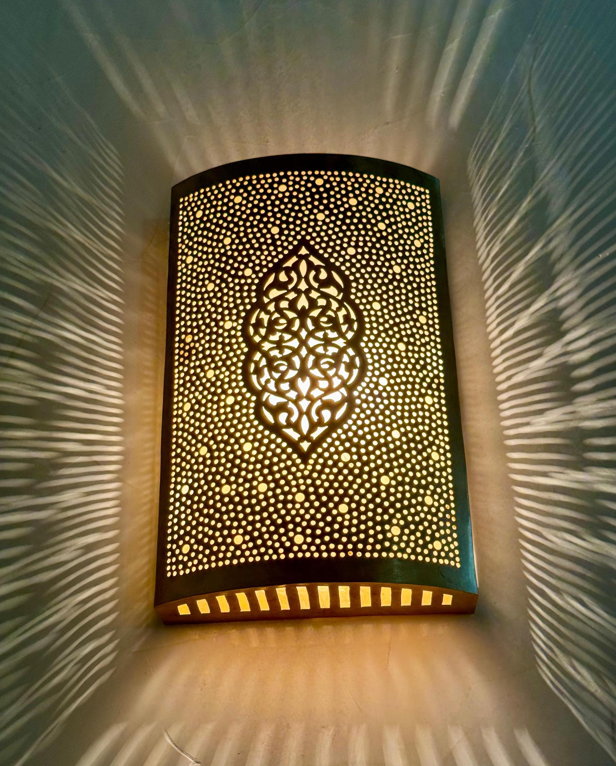 Moroccan Wall Light Brass, Wall Lights, Wall Sconces, Traditional ...