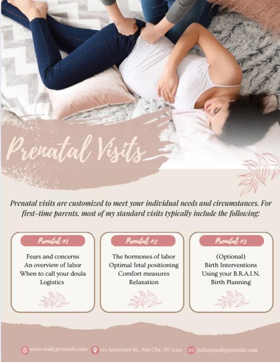 Doula Prenatal Information for Welcome Packet - Etsy