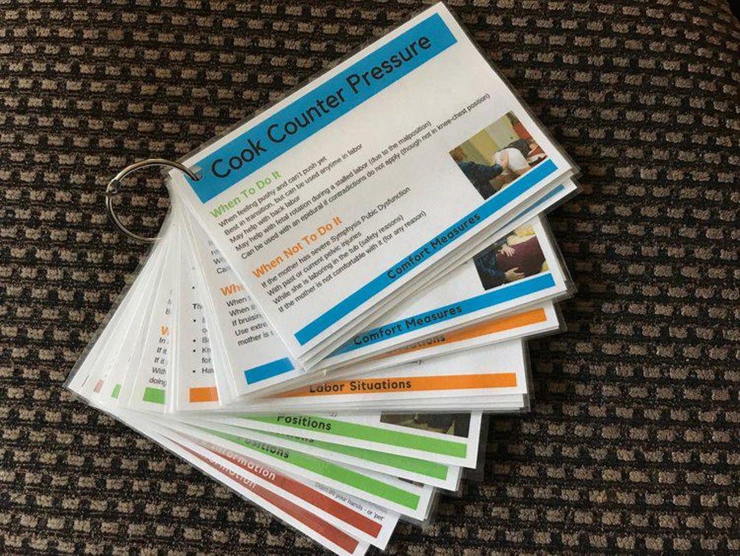 Doula Birth Reference Cards - Etsy