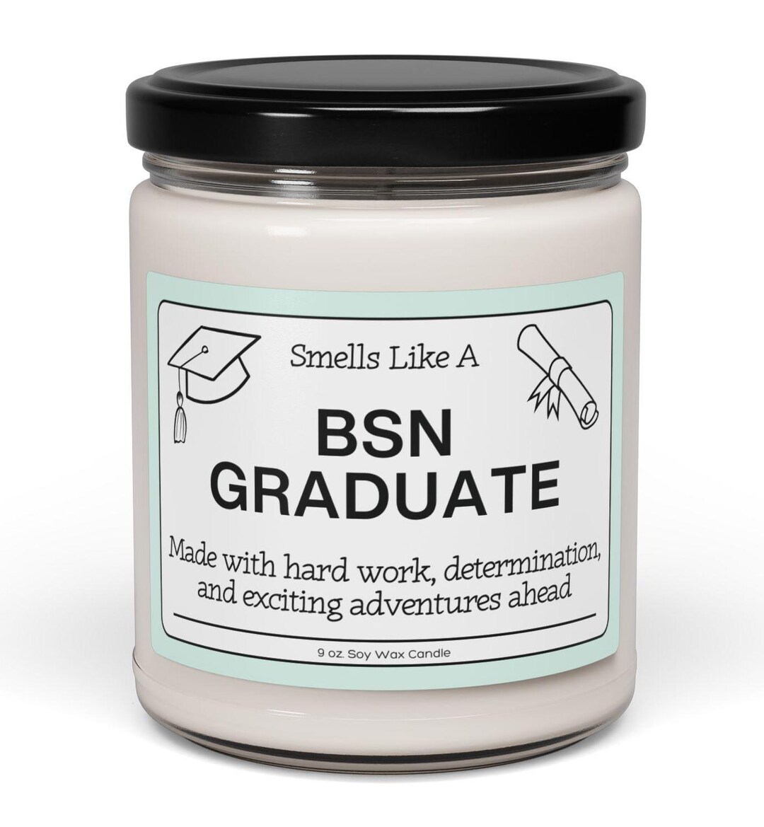 Nursing Graduation Gift, BSN Candle Graduate Present, Bachelor of ...