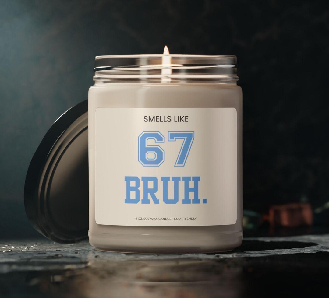 67 Gift, Funny Six Seven Gift, Teacher 6 7 Candle, Teacher Christmas ...