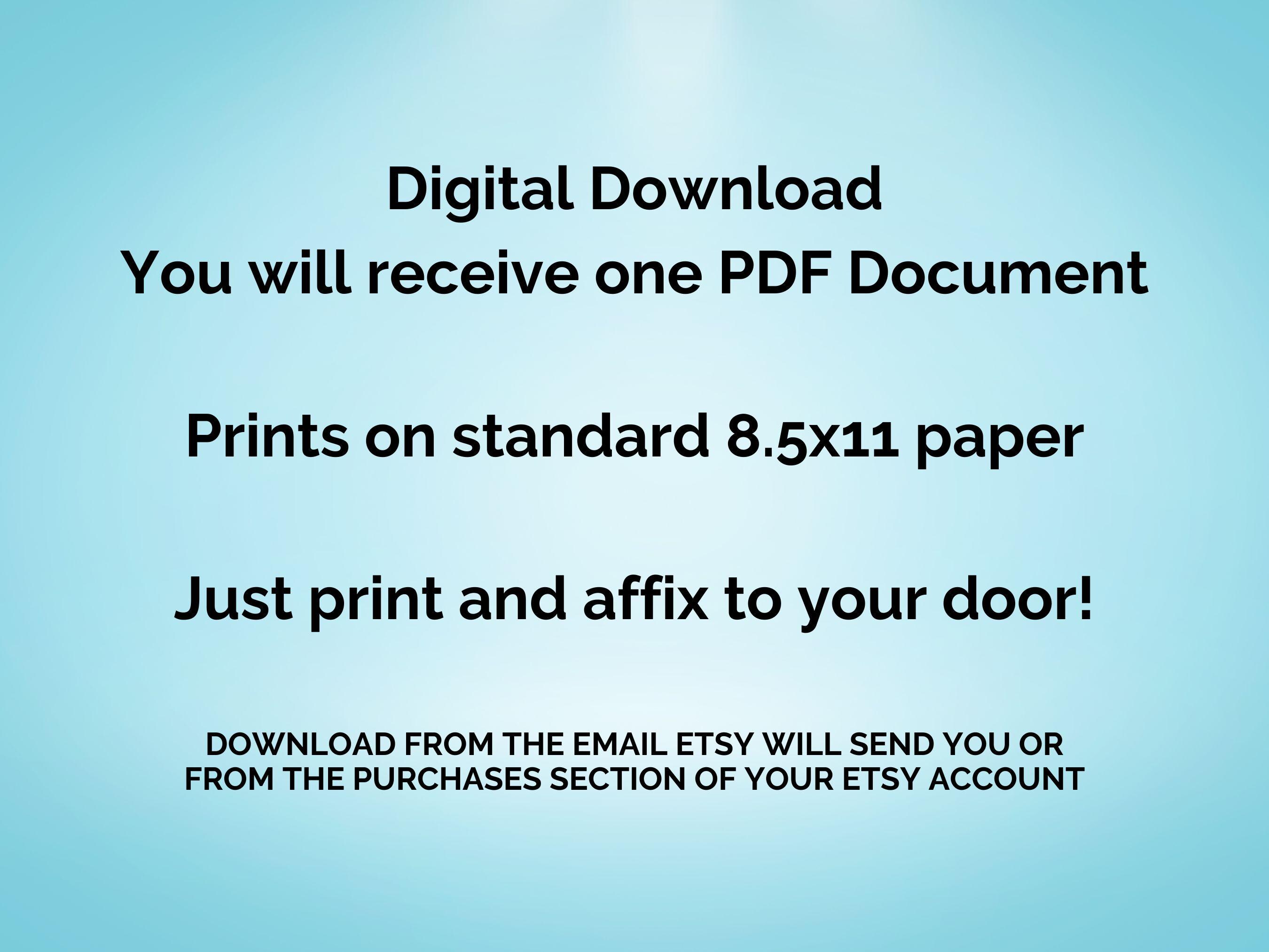 Do Not Disturb Printable Sign, Do Not Ring Doorbell Sign, Do Not Knock ...