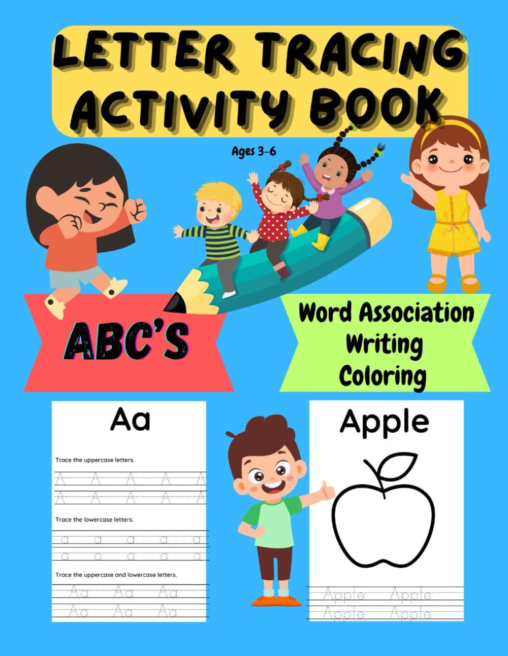 Letter Tracing Activity Book - Etsy