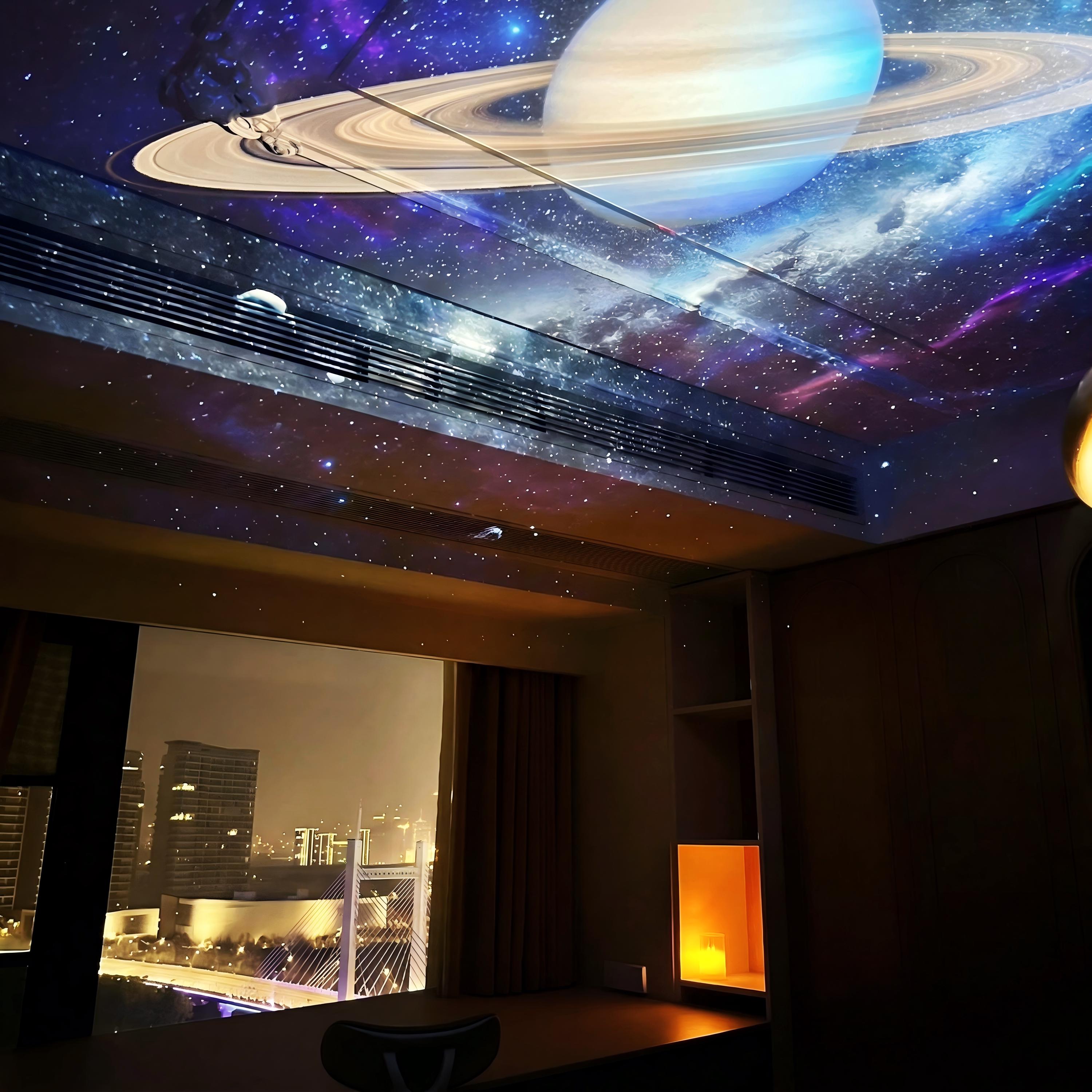 Galaxy Ceiling Projector | Star Projector Night Light | Bedroom Starry ...