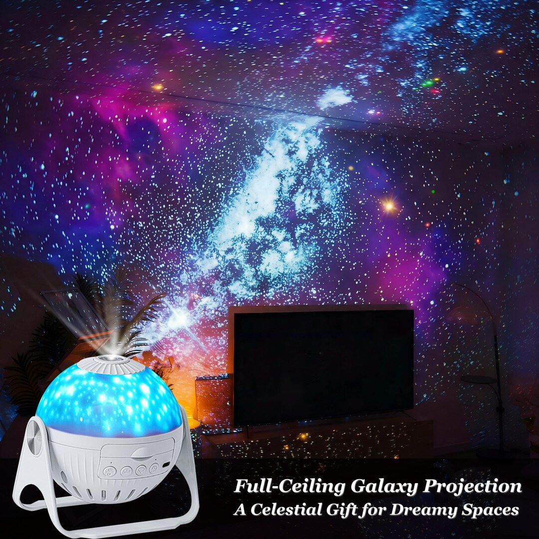 Galaxy Ceiling Projector | Star Projector Night Light | Bedroom Starry ...