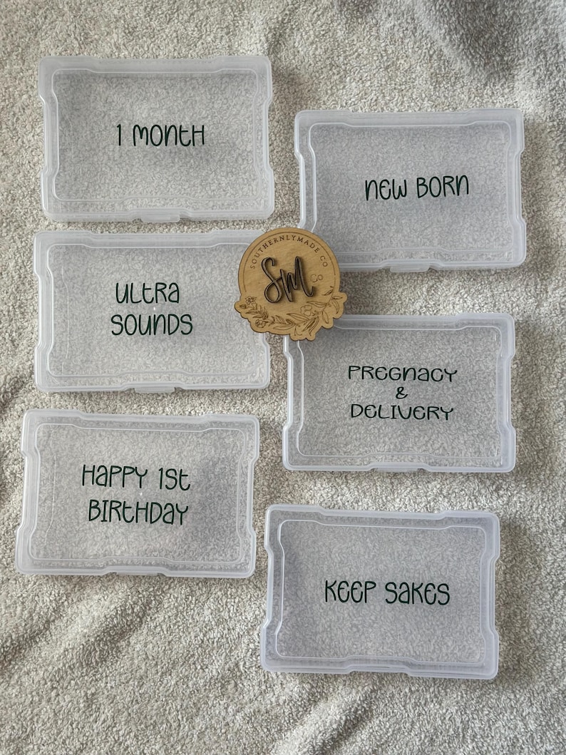 Personalized Baby Milestone Photo Box: First Year Keepsake - Etsy