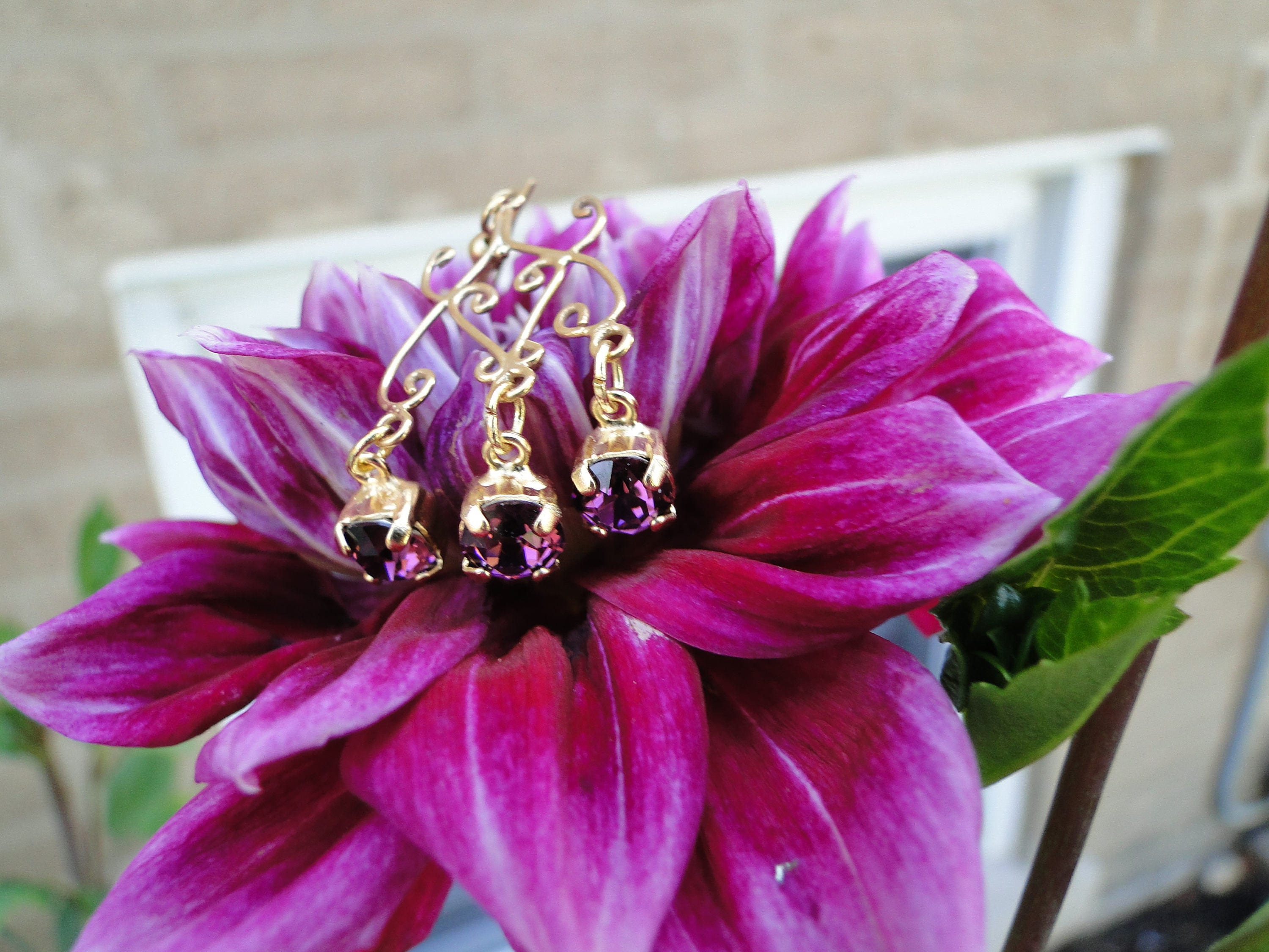 Dainty Gold 24kt Vermeil Filigree Chandelier Earrings - Etsy