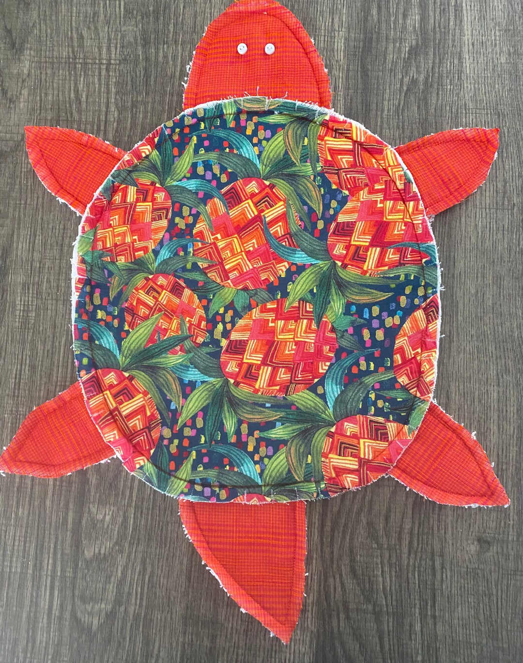 The Turtle Kitchen Floor Mop Handmade Pineapple Theme Cotton Fabric ...