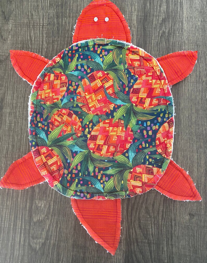 The Turtle Kitchen Floor Mop Handmade Pineapple Theme Cotton Fabric ...