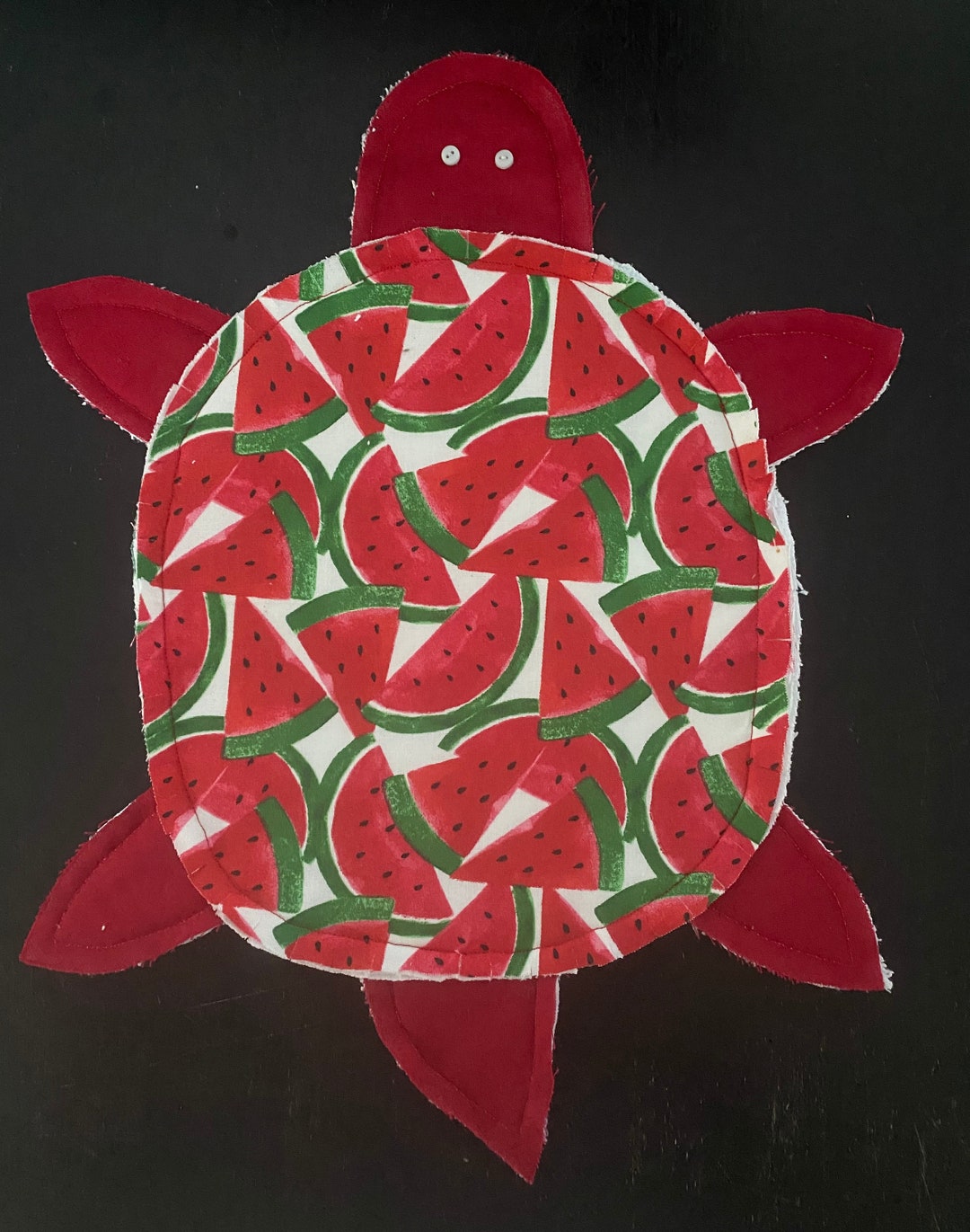 The Turtle Kitchen Floor Mop Handmade Watermelon Theme Cotton Fabric ...