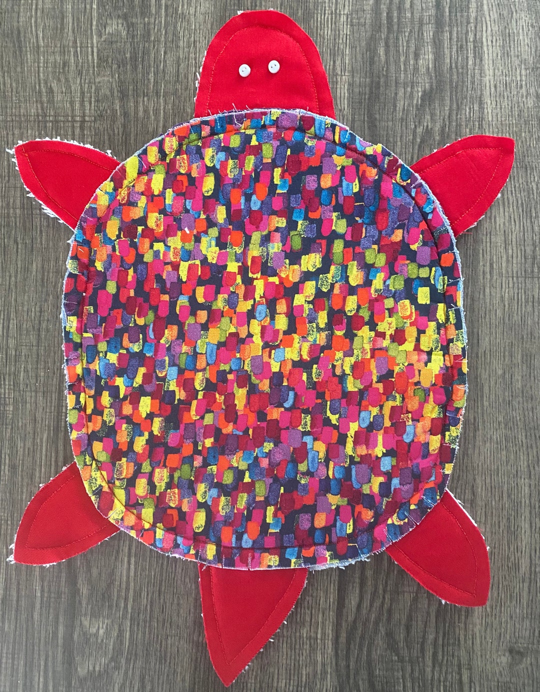 The Turtle Kitchen Floor Mop Handmade Multi Color Cotton Fabric, Red ...