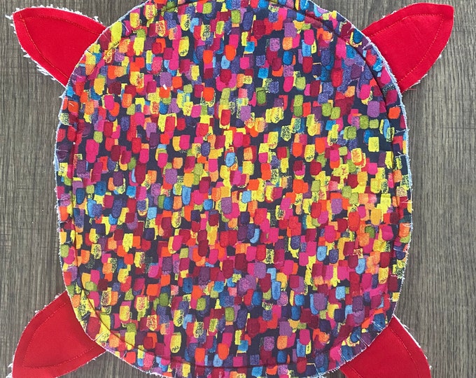 The Turtle Kitchen Floor Mop Handmade Multi Color Cotton Fabric, Red ...