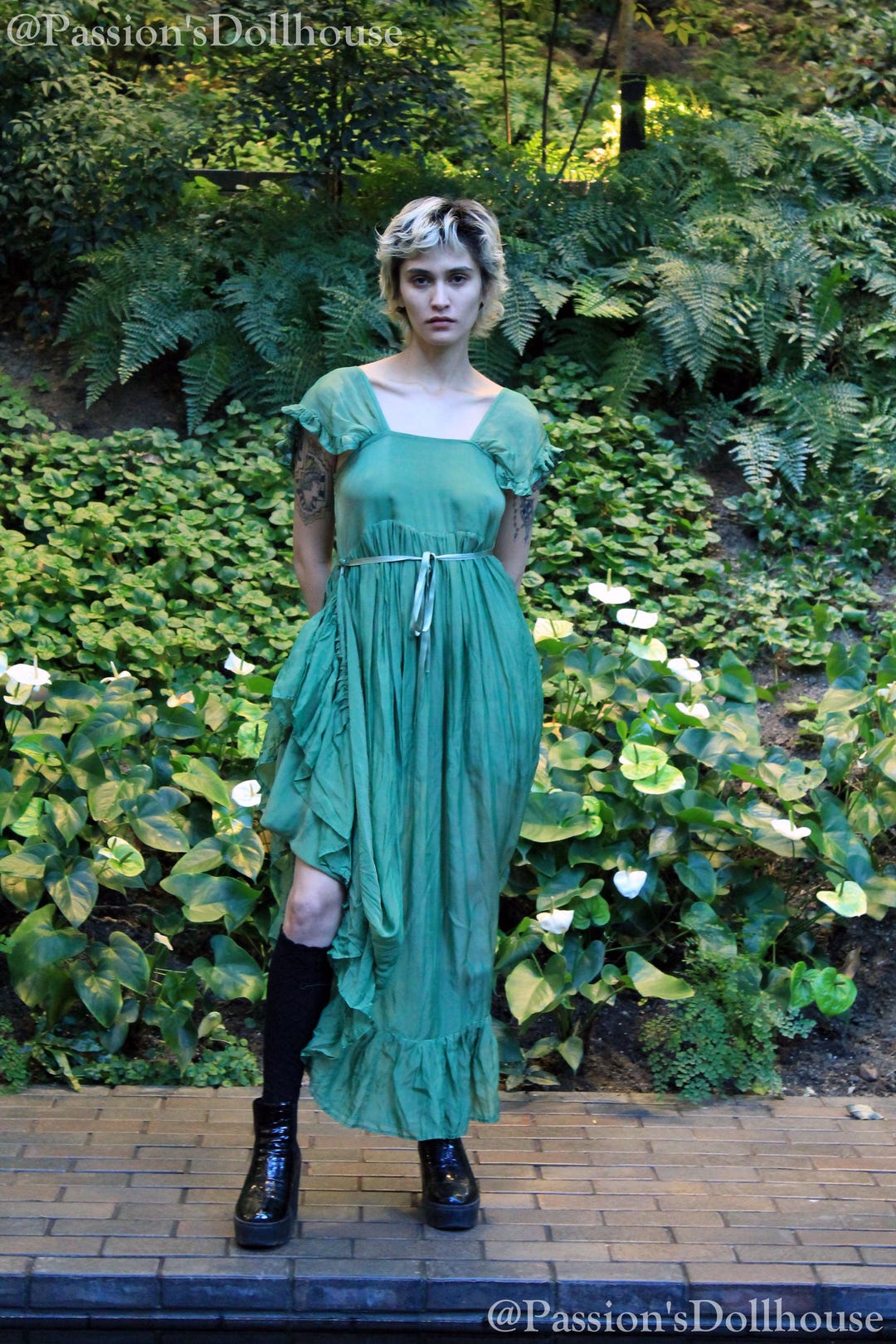 The Sleeping Rose Silk Chiffon Negligee - Etsy
