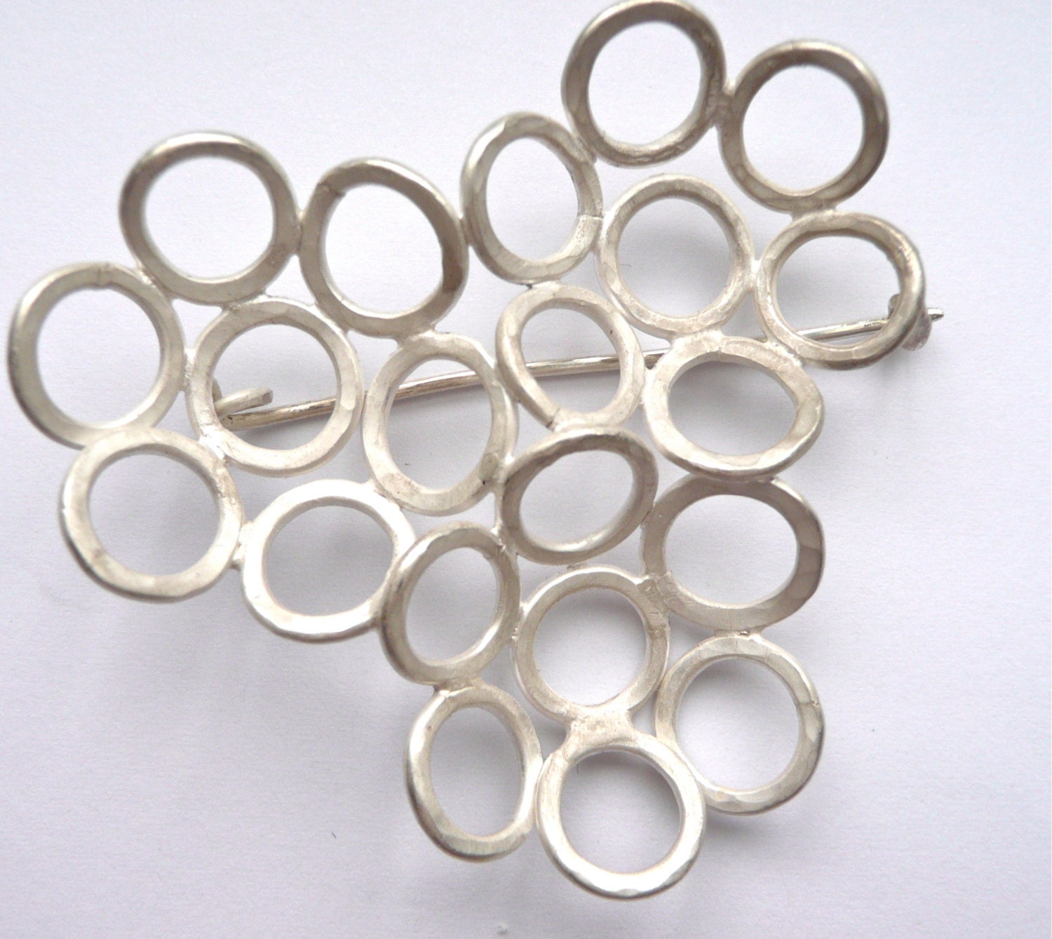 Handmade Silver Brooch - Etsy