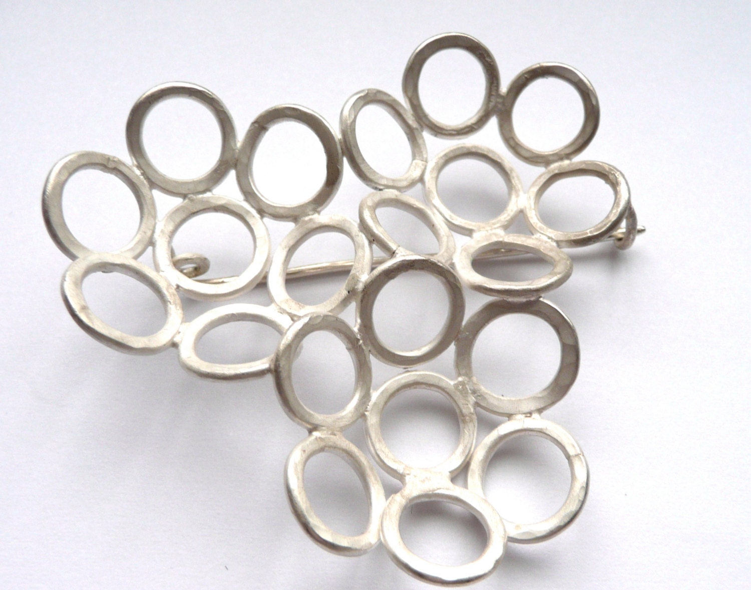 Handmade Silver Brooch - Etsy