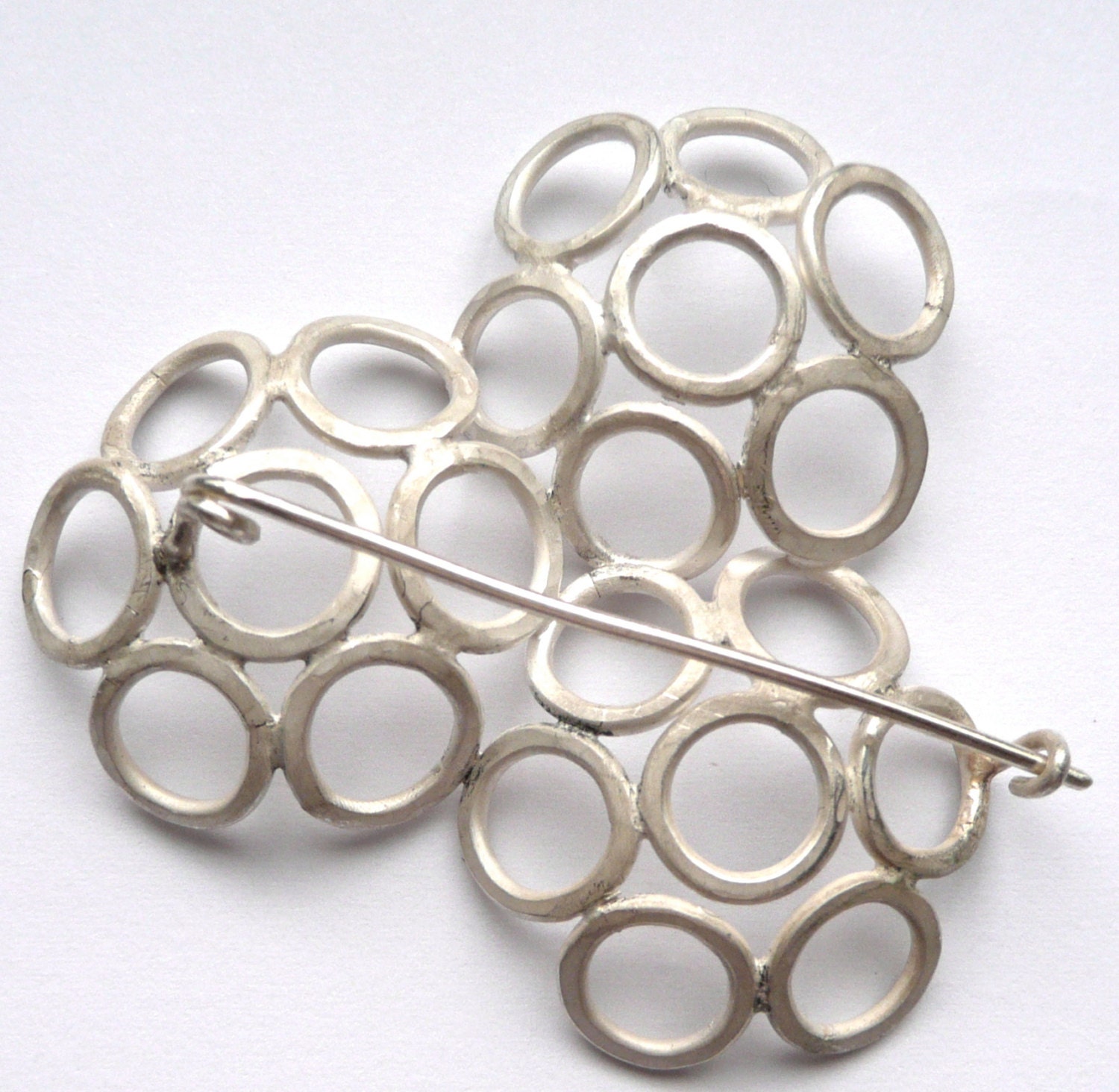 Handmade Silver Brooch - Etsy