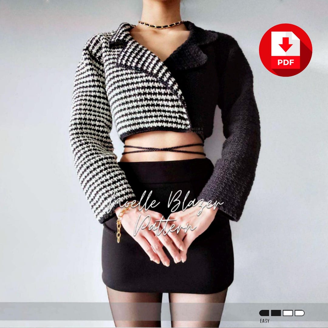 Crochet Noelle Blazer Pattern, Amigurumi Crochet Pattern, Noelle Blazer ...