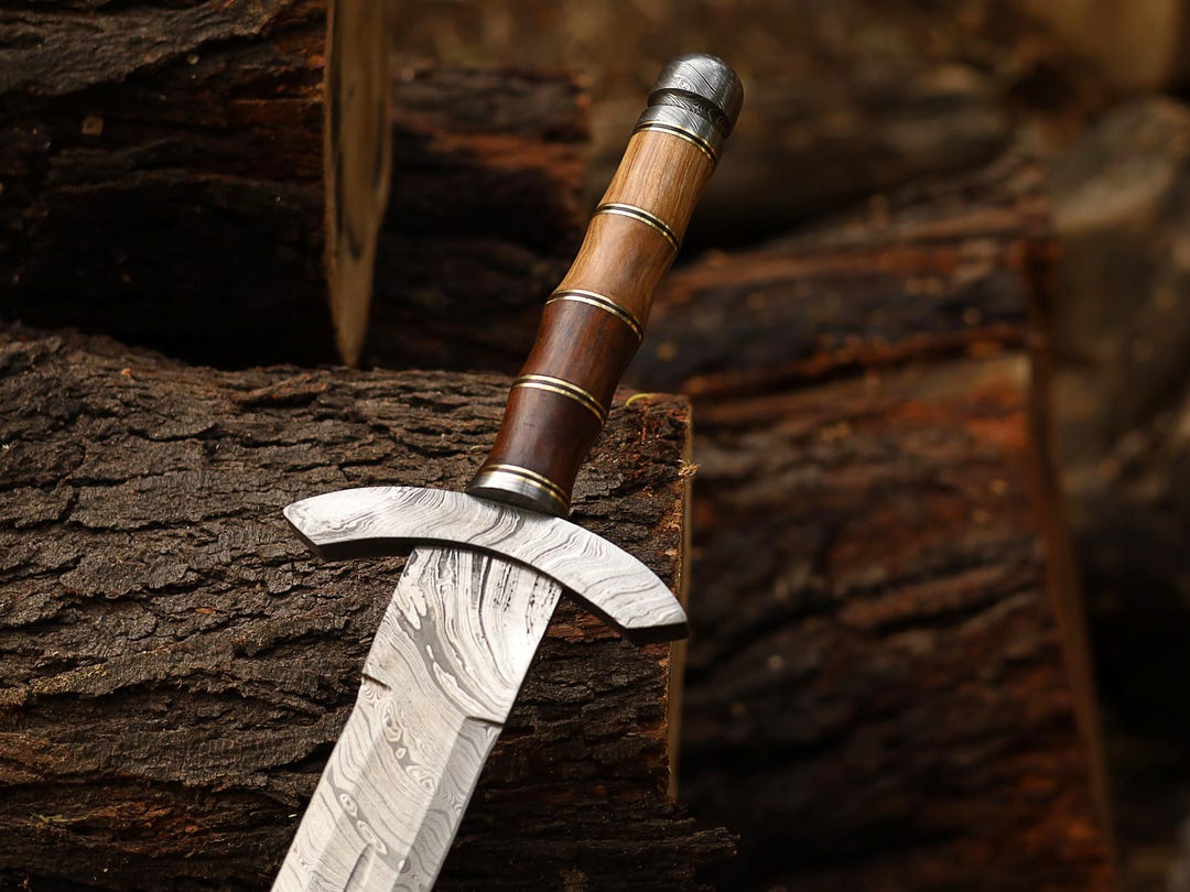 Damascus Sword, Medieval Sword, Handmade Viking Sword, Custom Sword ...