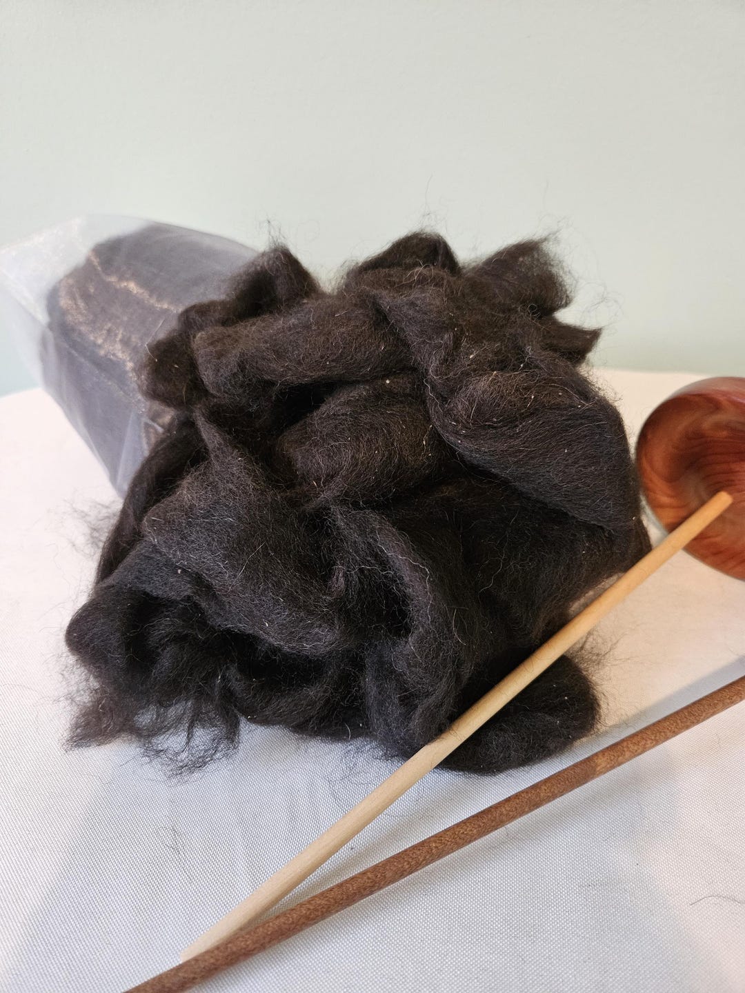 3 Ounces Black Alpaca Roving - Etsy