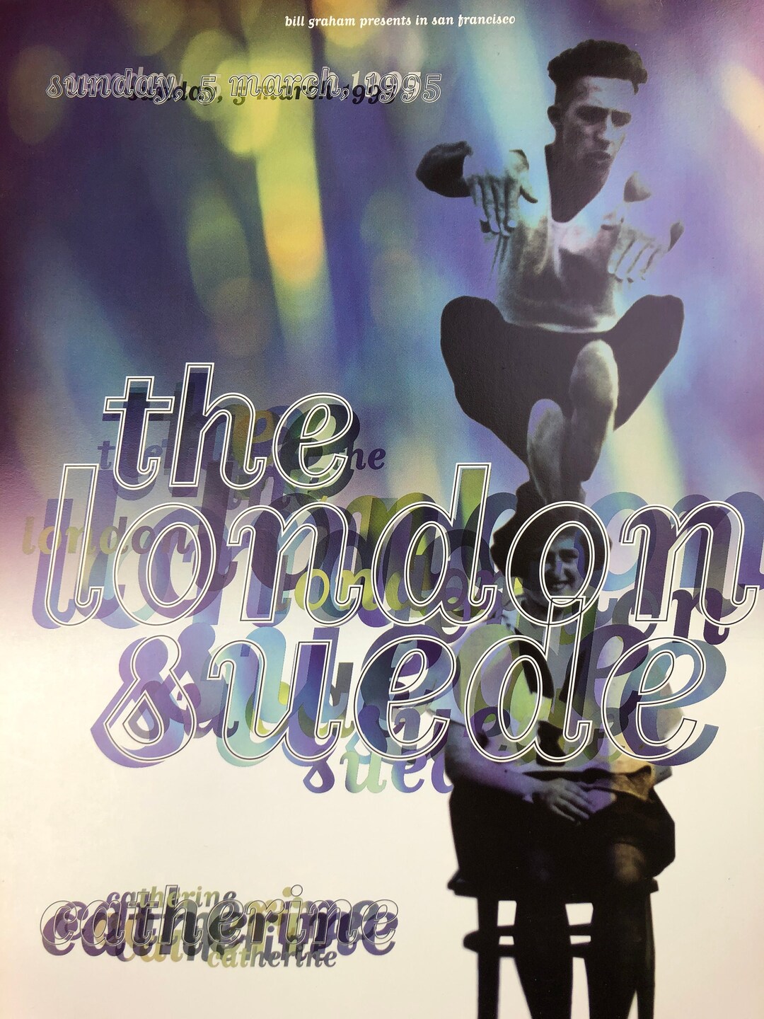 London Suede/suede Poster for Concert at the Fillmore March 5, 1995 ...