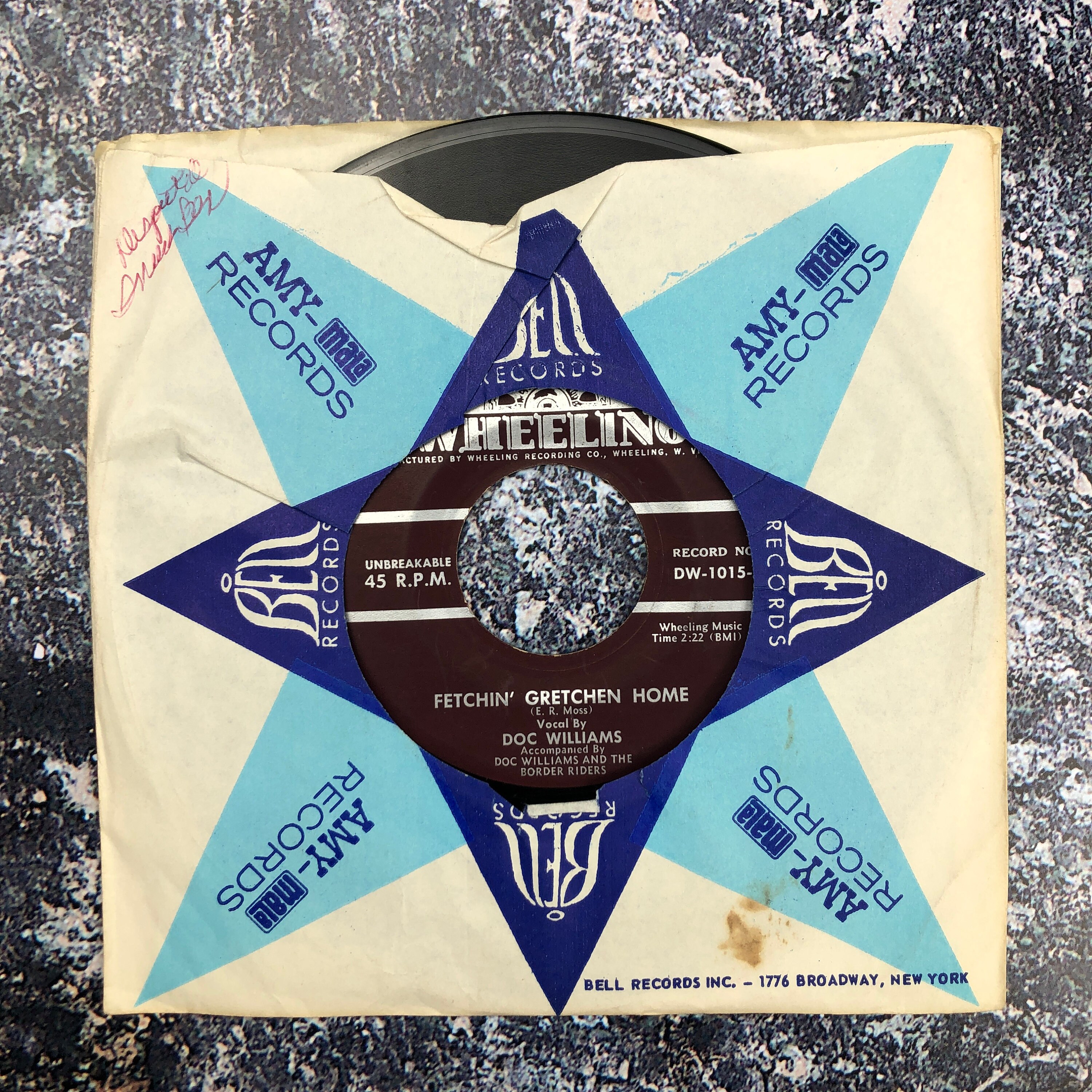 Doc and Cy Williams Why Should I Cry b/w Fetchin' Gretchen Home 7 Vinyl ...
