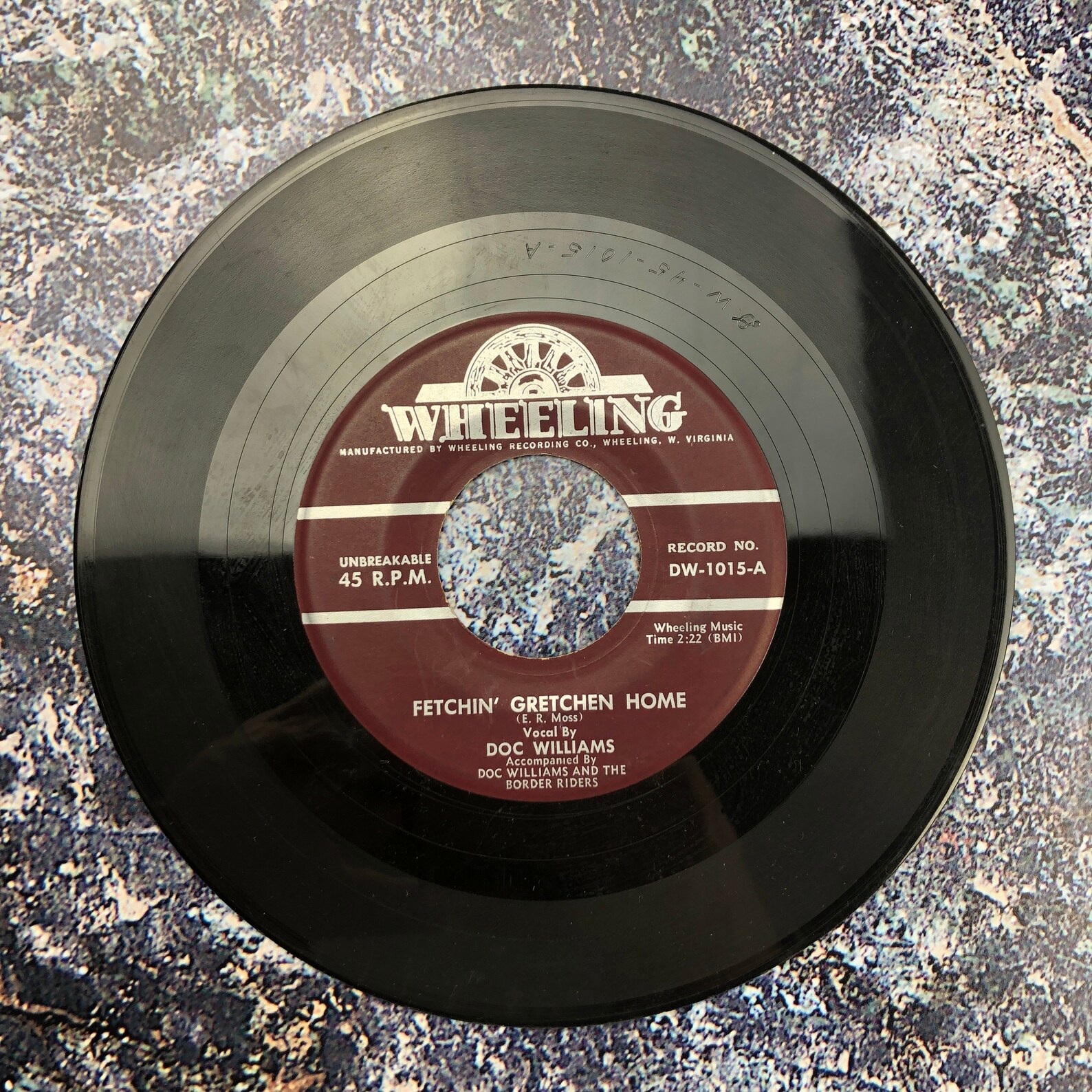 Doc and Cy Williams Why Should I Cry b/w Fetchin' Gretchen Home 7 Vinyl ...