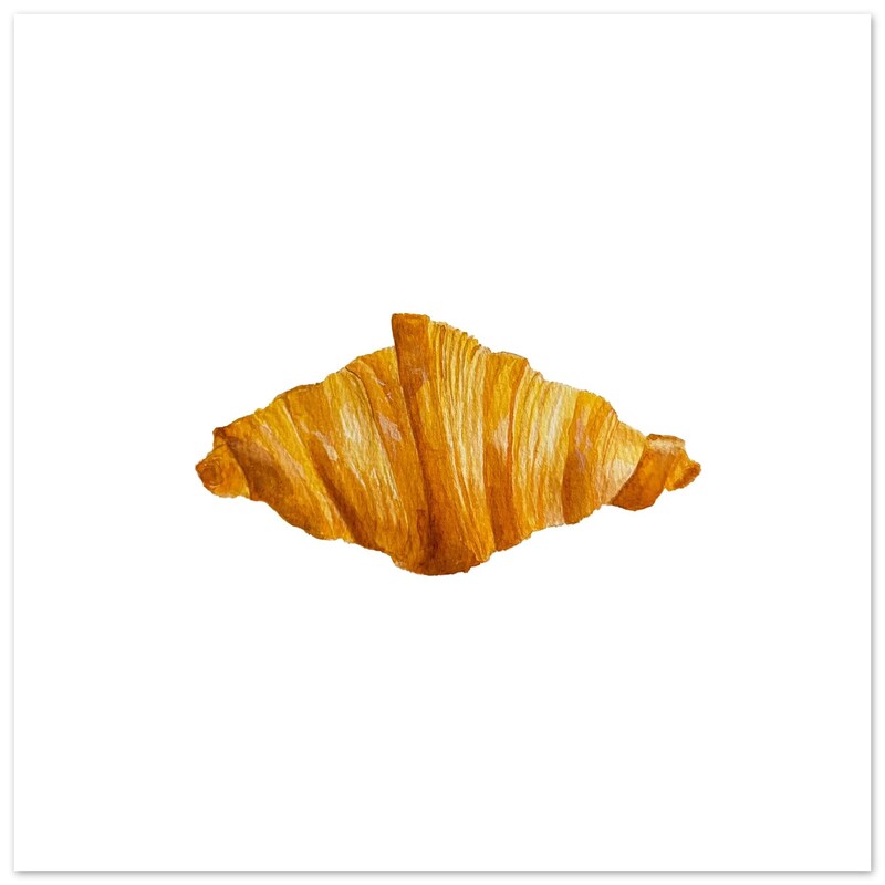 Croissant Art - Etsy