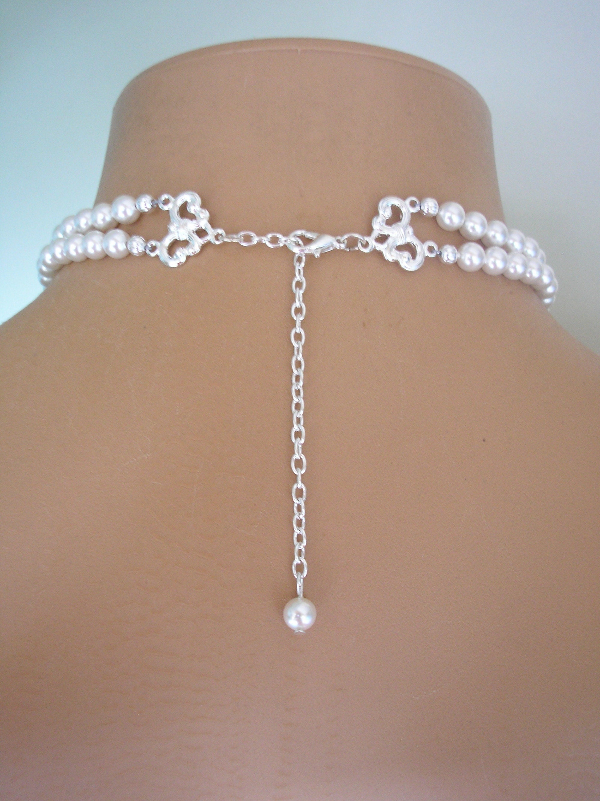 PRECIOSA Pearl Choker 2 Strand Pearl Choker MORE COLOURS | Etsy UK