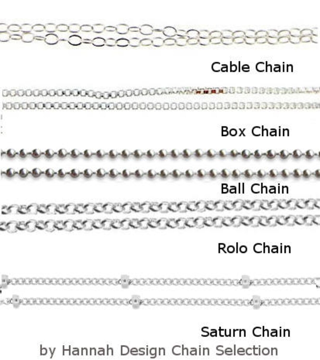 Ready to Wear Sterling Silver Chains - Select Your Chain Type and ...
