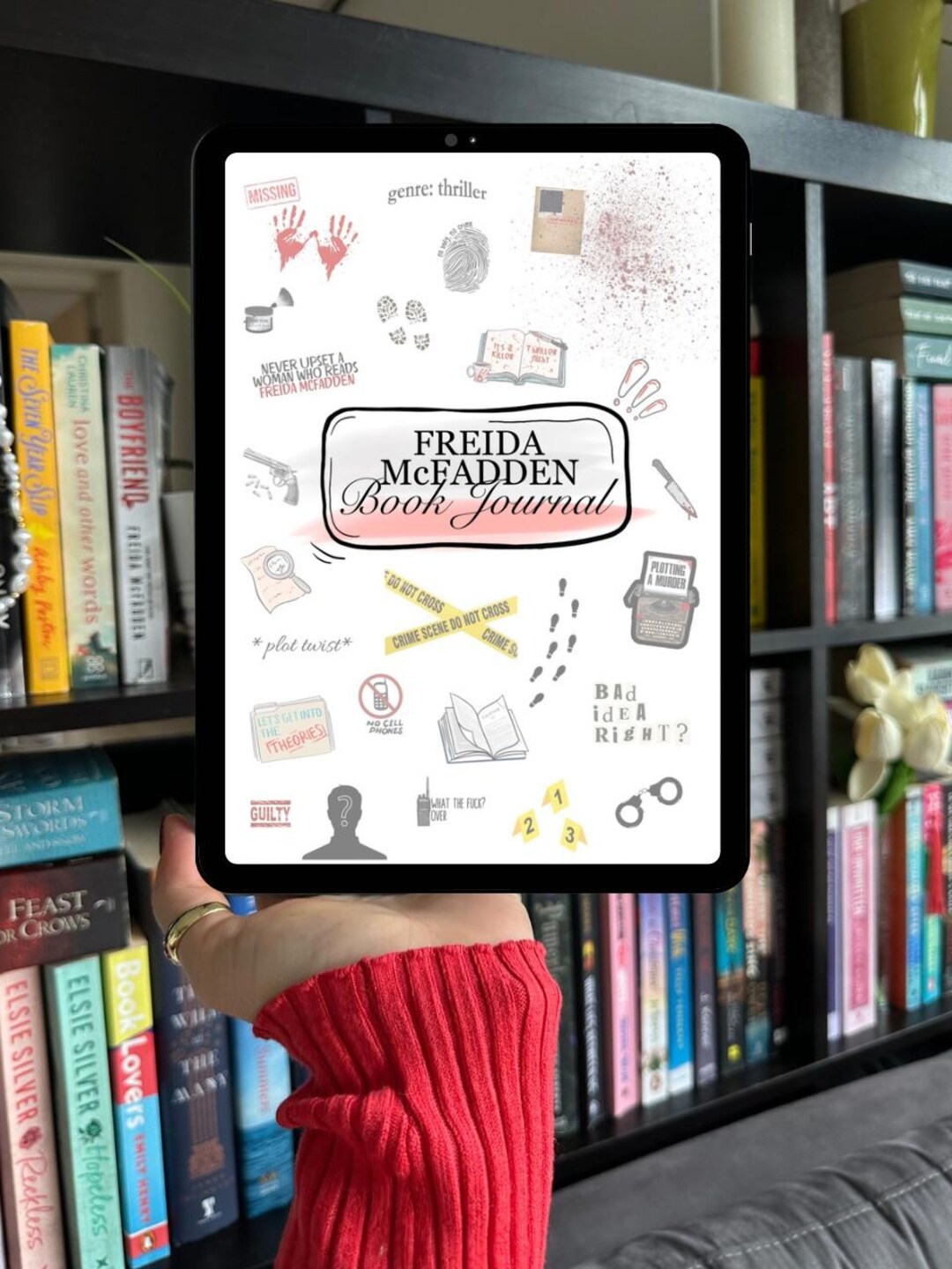 Freida Mcfadden Digital Book Journal – Pritable Reading Tracker, Novel ...