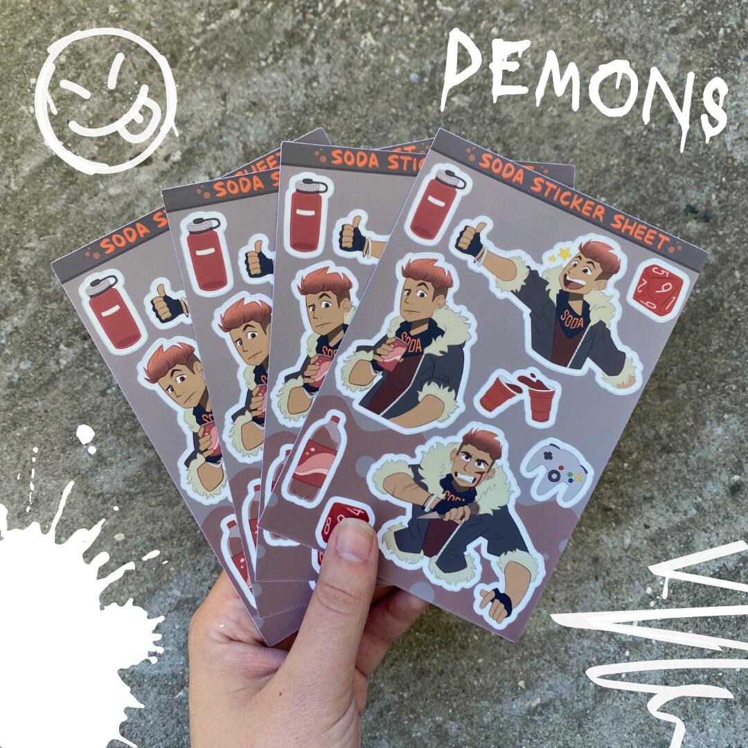 JRWI Soda (theo) - 4x6 Inch Sticker Sheet - Etsy