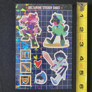 Deltarune Holographic 4x6 Inch Sticker Sheet - Etsy