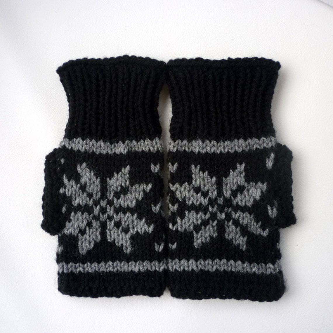 Hand Knitted Wrist Warmer- Fingerless Mittens-fingerless Gloves With ...