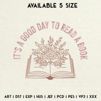 Reading Embroidery - Etsy