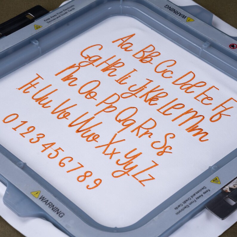 BX Cowgirls Script Embroidery Font, Handwritten Name Letters, PES + 6 ...