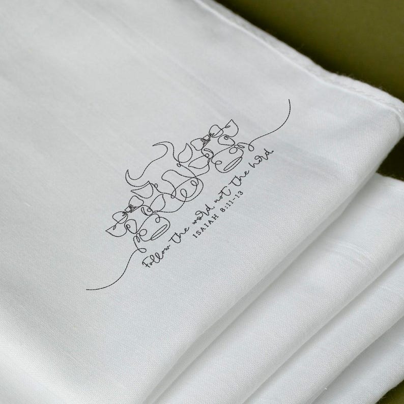 Isaiah 8:11 Follow the Word Embroidery File, Cow Herd Bible Verse ...