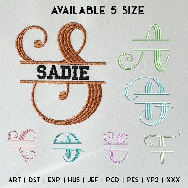 Single Letter Monogram Embroidery - Etsy