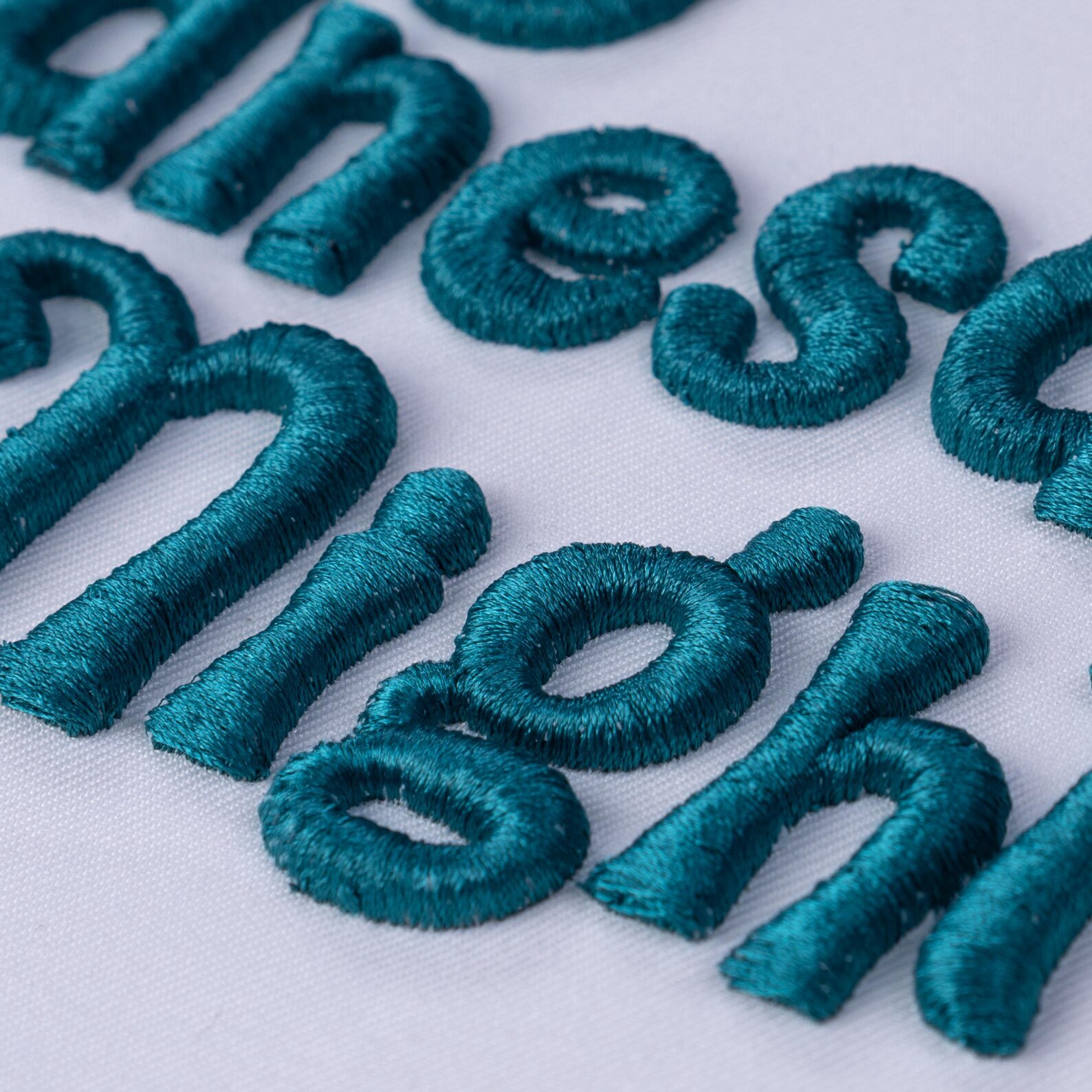 3D Puff Cursive Script Embroidery Font: | BX Font | PES DST Fonts + 5 ...