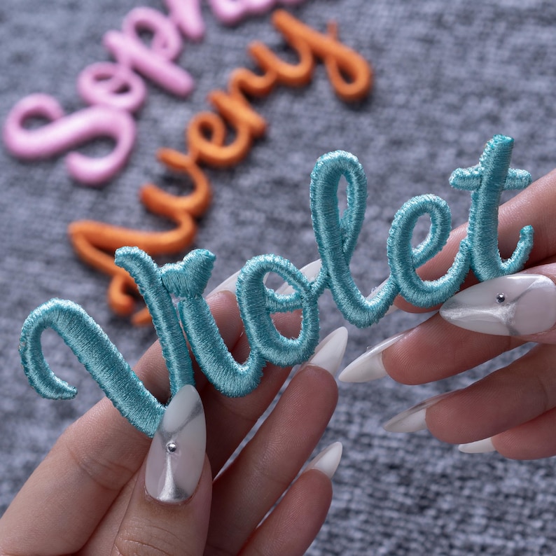 3D Puff Cursive Script Embroidery Font: | BX Font | PES DST Fonts + 5 ...