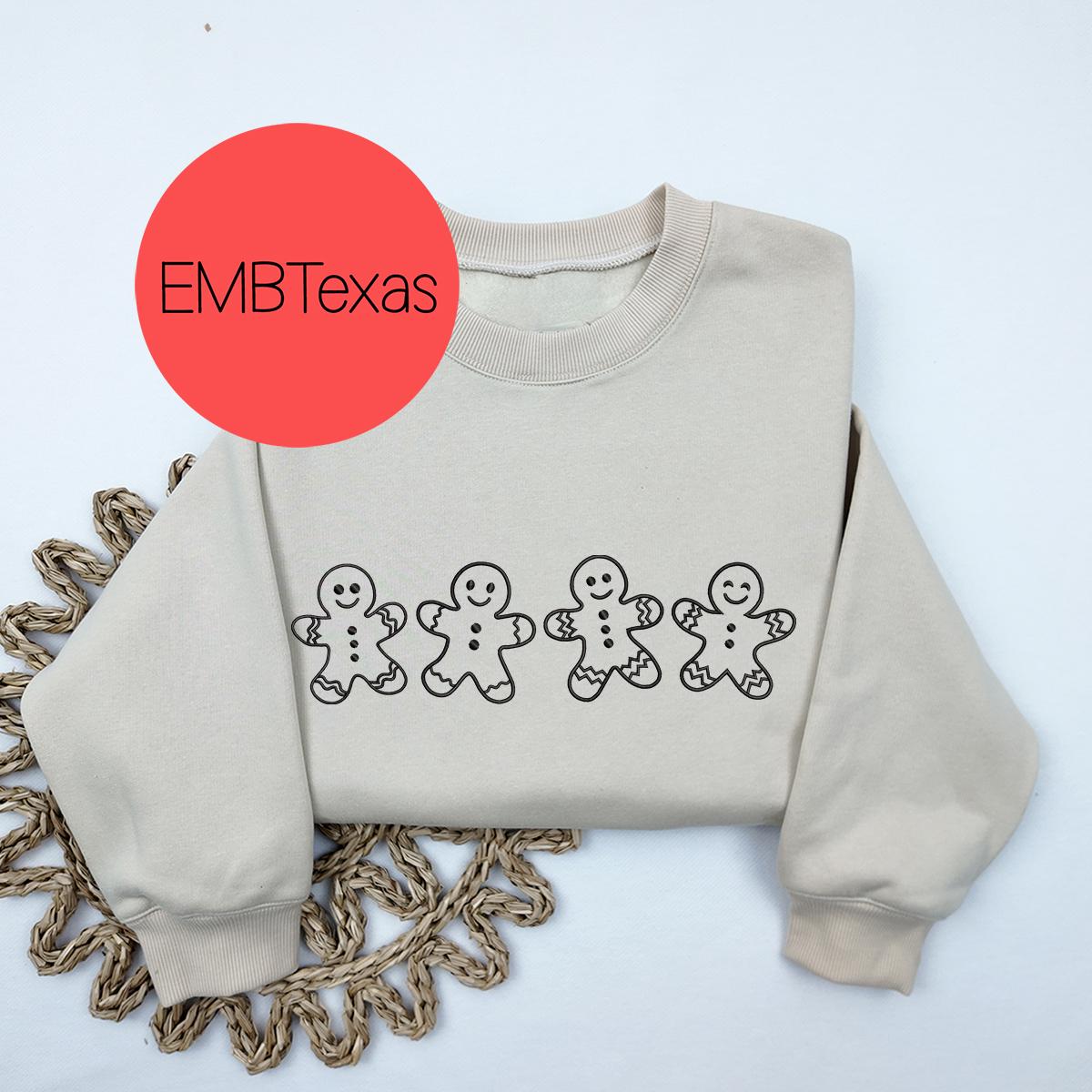 Gingerbread Christmas Embroidery Design, Gingerbread Embroidery Machine ...