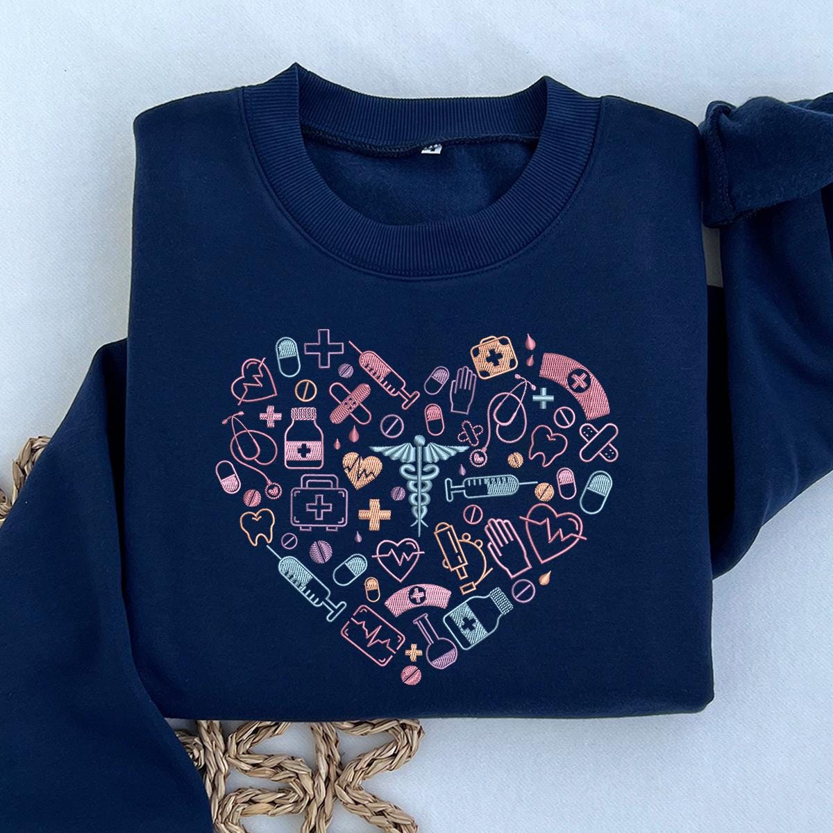 Nurse Heart Embroidery Design, Medical Heart Embroidery Design, Nurse ...