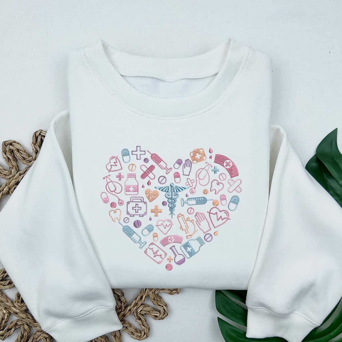 Nurse Heart Embroidery Design, Medical Heart Embroidery Design, Nurse ...