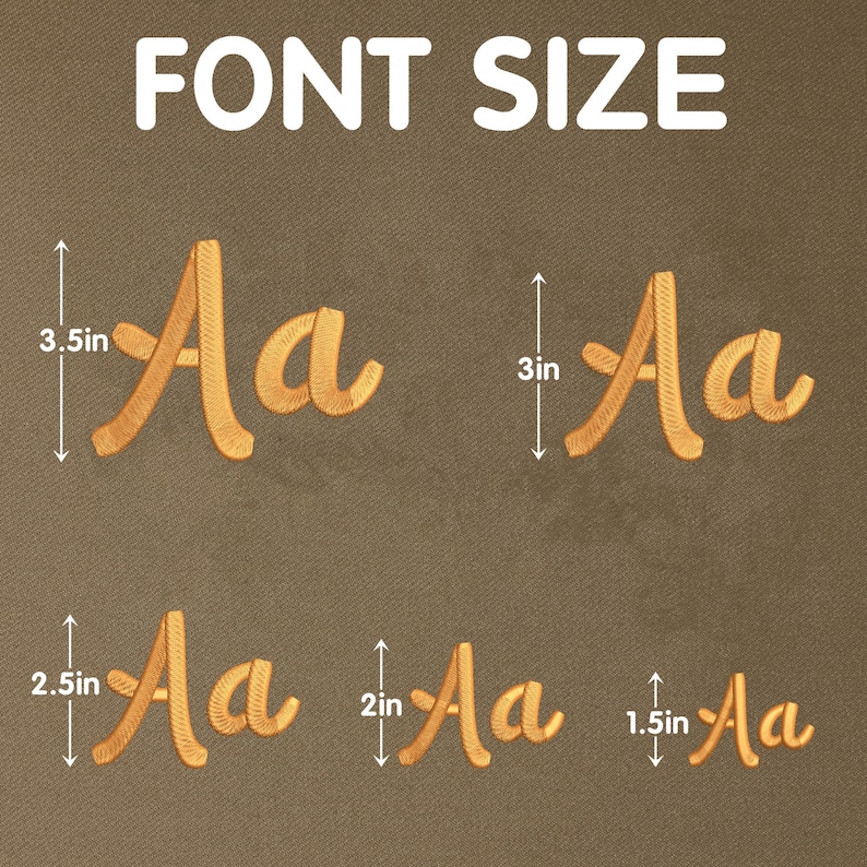 3D Puff Cursive Script Embroidery Font: | BX Font | PES DST Fonts + 5 ...