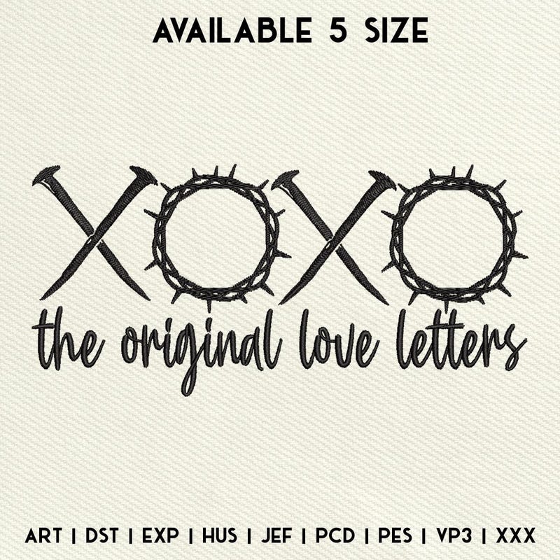 Valentine Letter Pes File - Etsy
