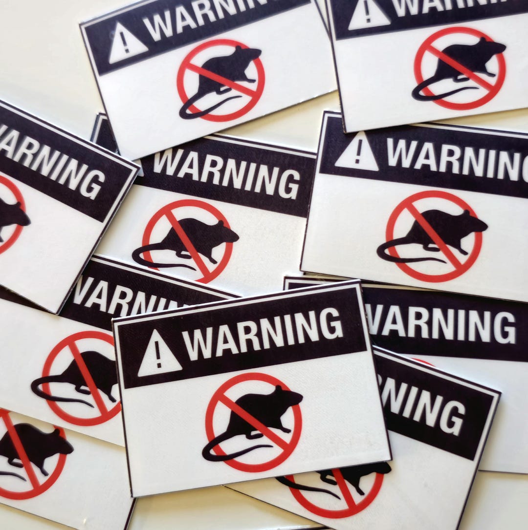 No Rats Sticker | Hard Hat Sticker | Lunch Box Sticker | Water Bottle ...
